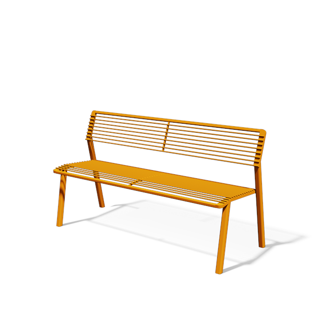 E2 Steel Bench with Backrest for Children | Egoé life